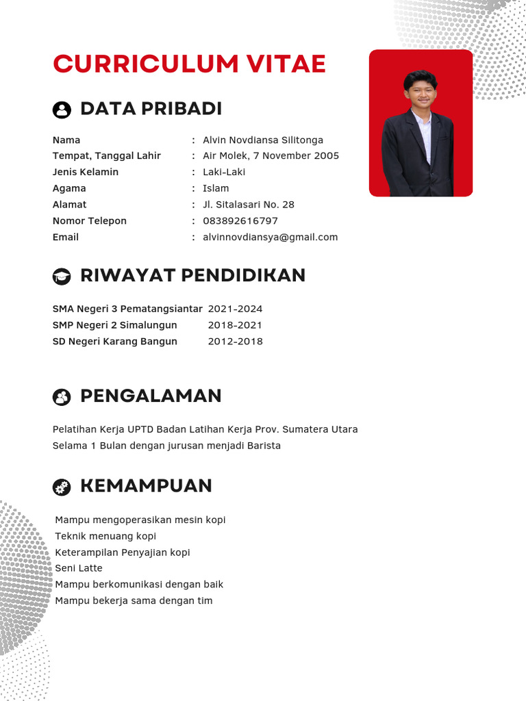 CV Alvin Silitonga | PDF