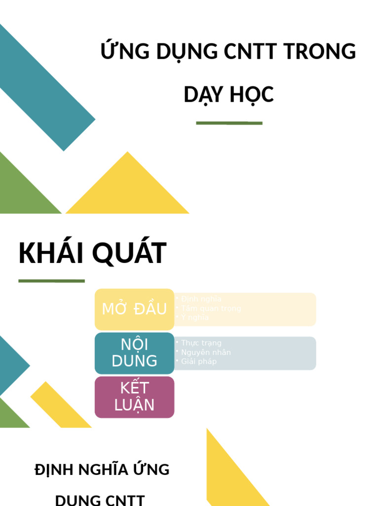 Ứng Dụng CNTT Trong Dạy Học | PDF