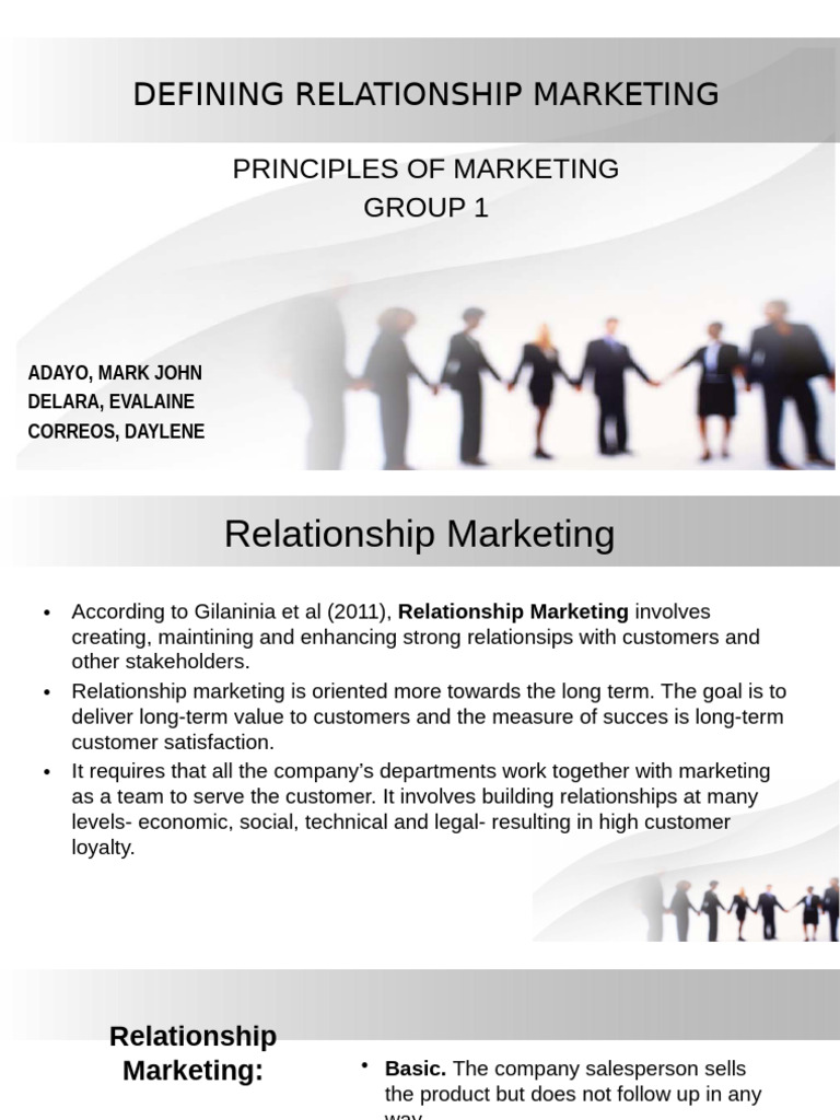 Relationship Marketing Insights | PDF | Marketing | Employee Retention