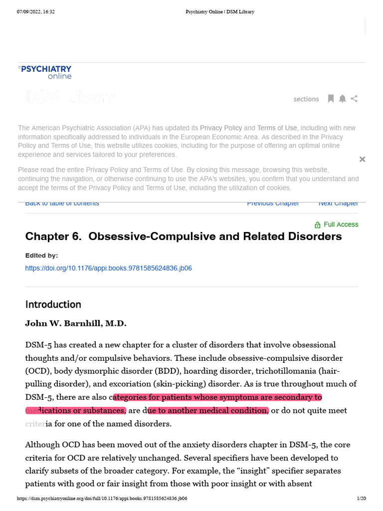 OCD Case Study | PDF