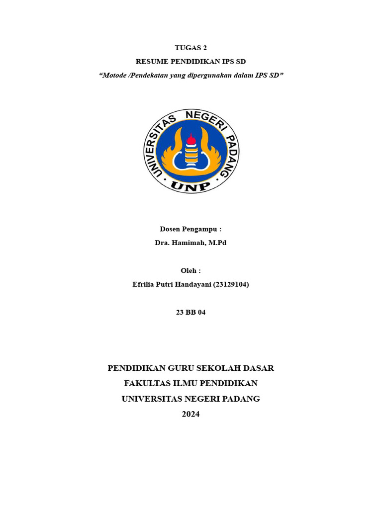 Tugas 2 Pendidikan Ips SD | PDF