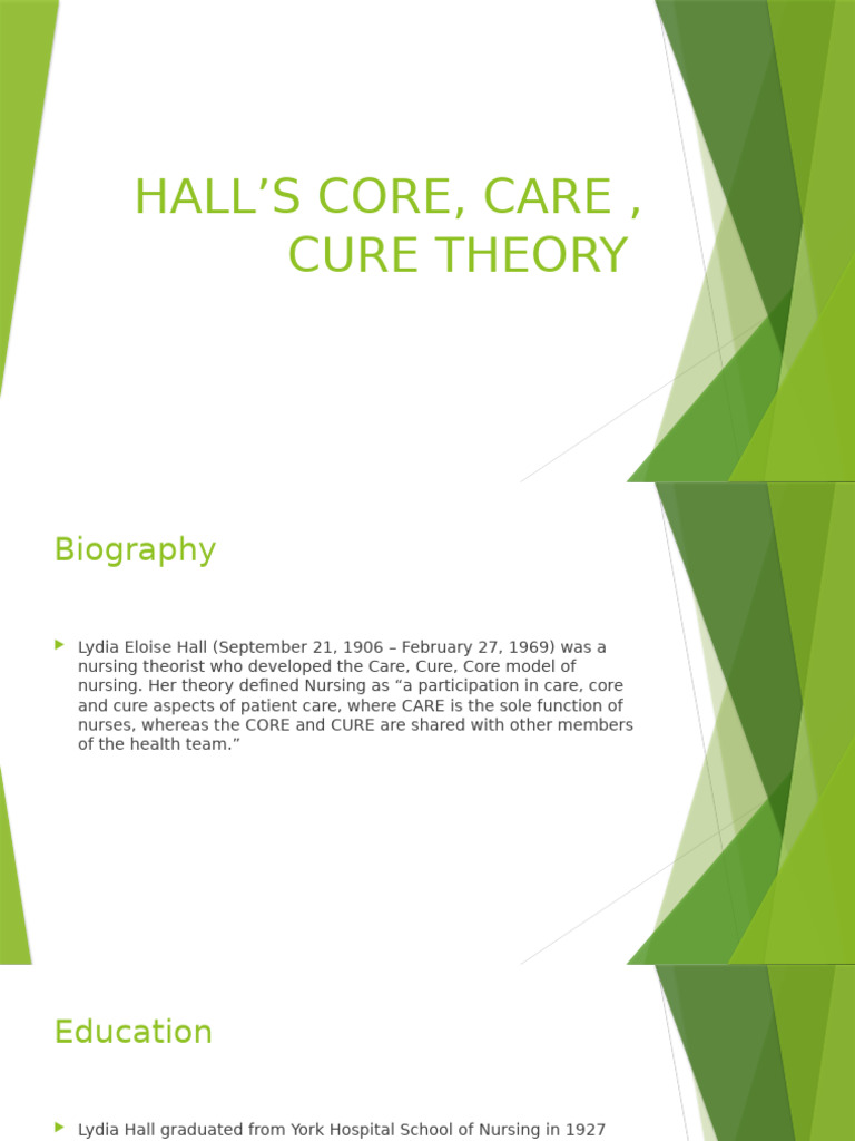 Halls Core Care Cure Theory (1) | PDF