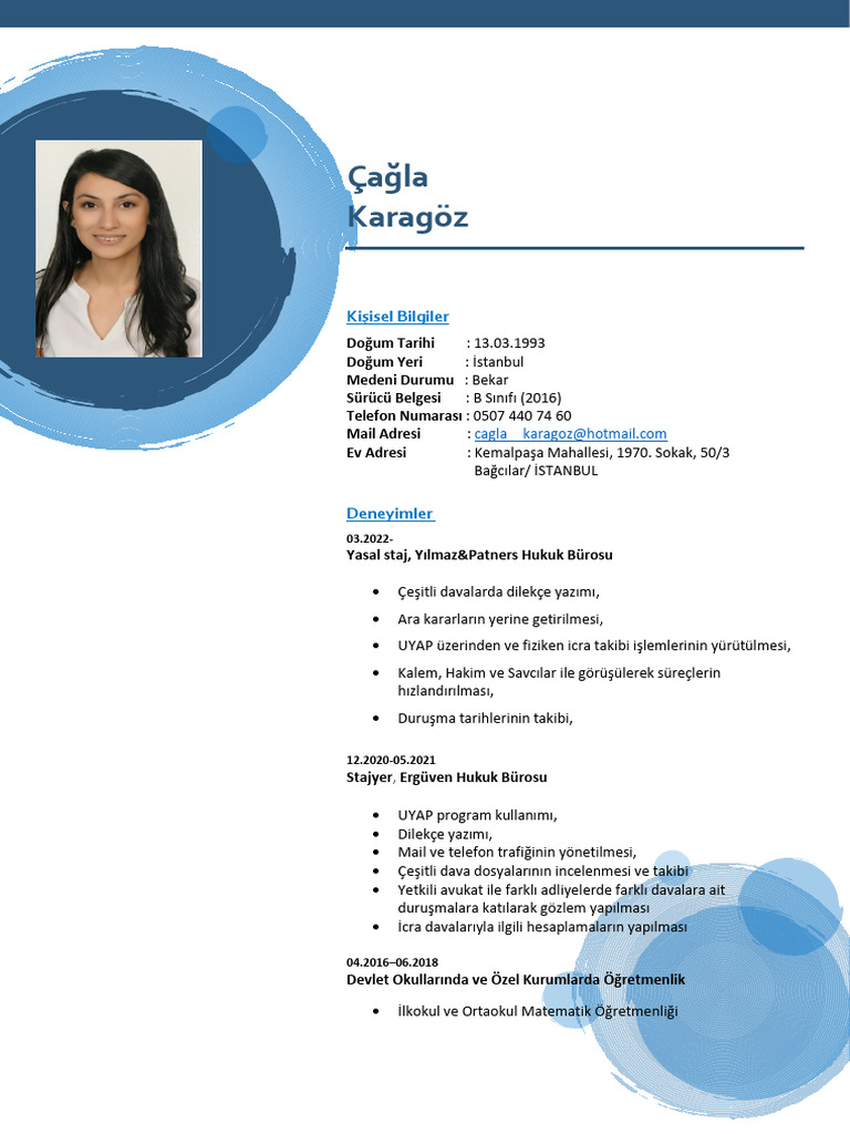 Çağla CV | PDF