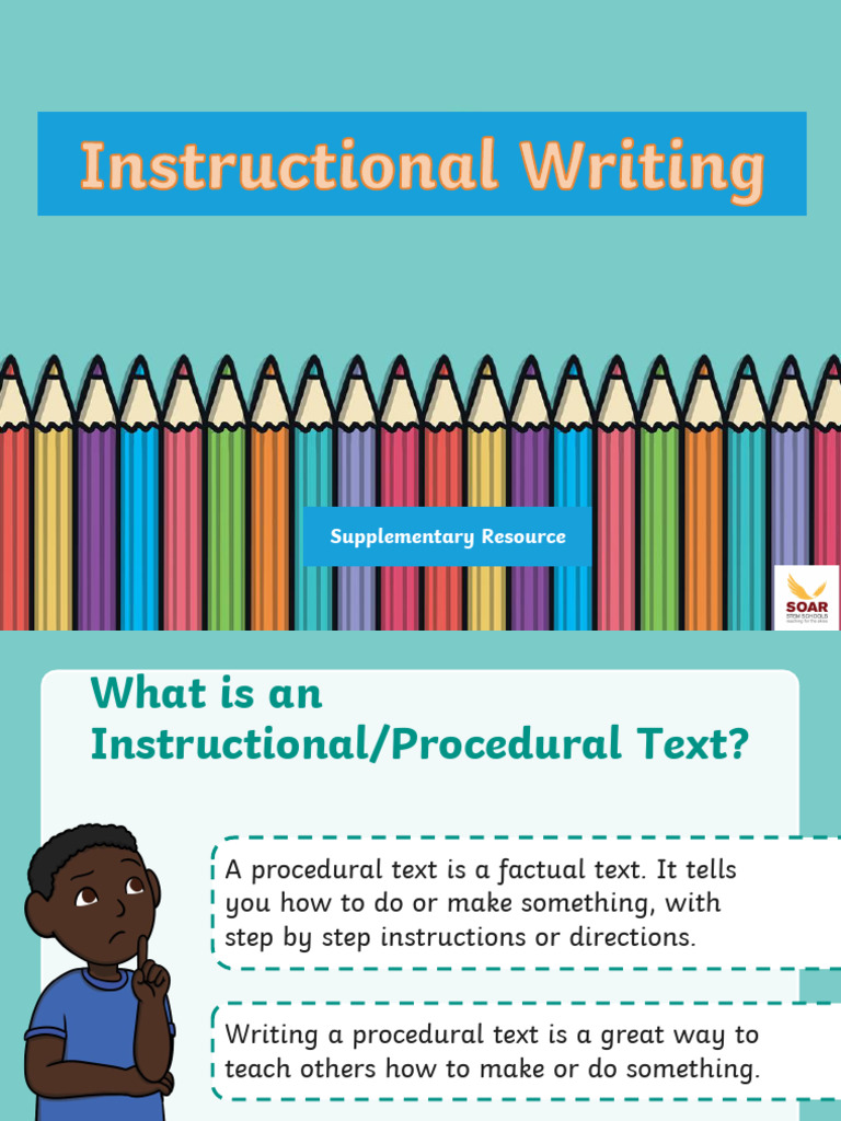 Instructional Writing - Supplementary Resource | PDF