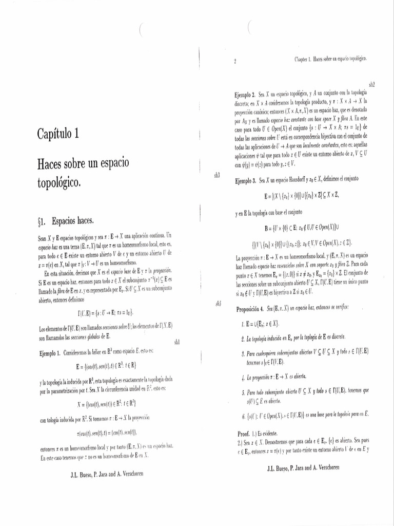 AIII-Haces Sobre Un Espacio Topologico | PDF