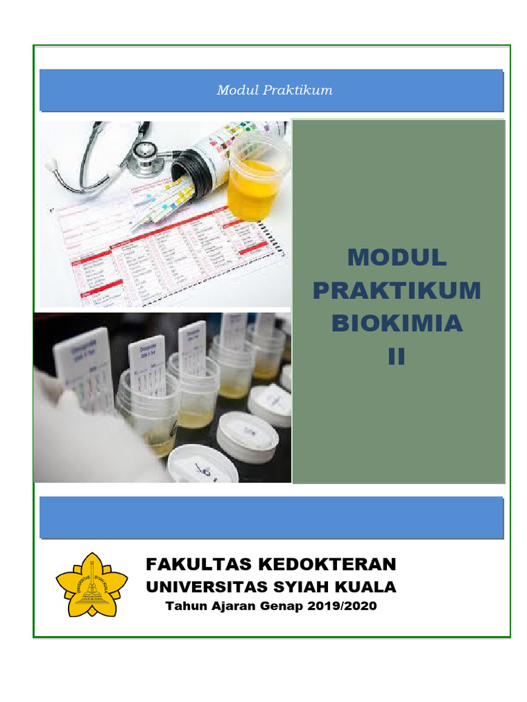 Module Block Practicum Biokimia Even 2019 2020 II | PDF