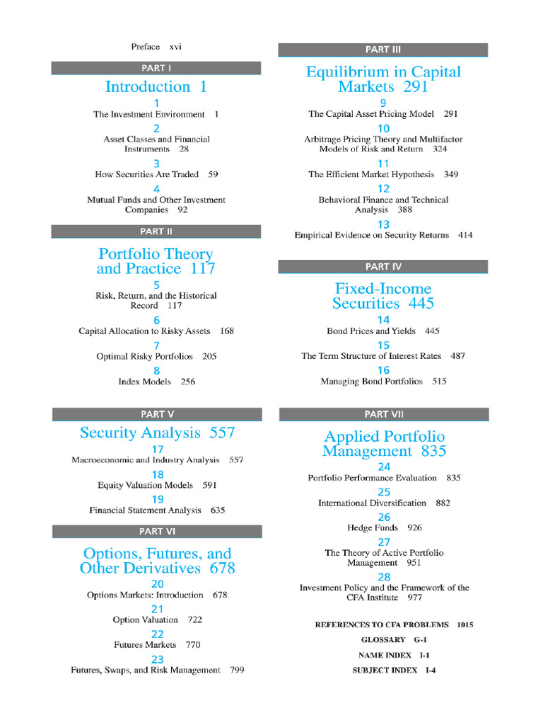 Investment - Cover Page | PDF