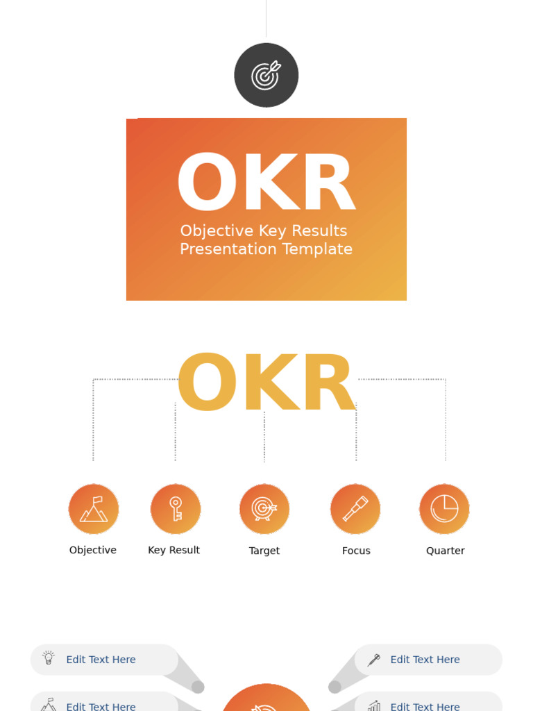 OKR Presentation Template Guide | PDF