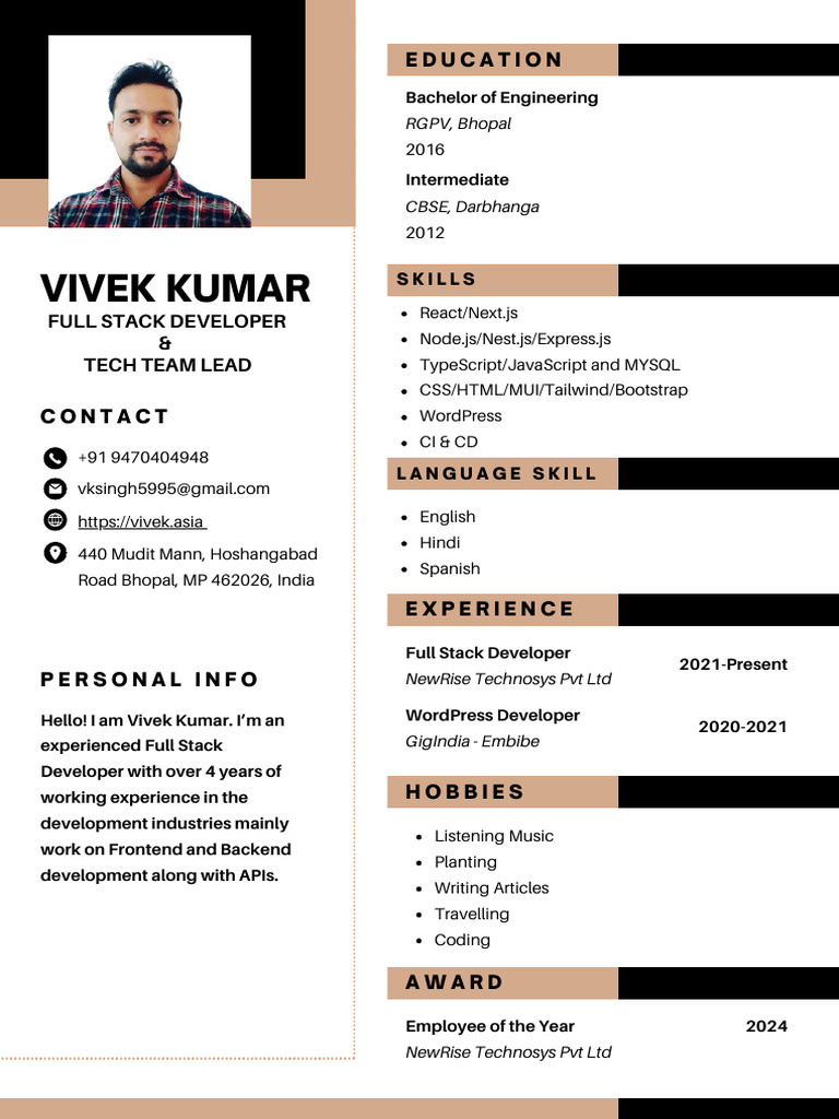 Vivek CV | PDF