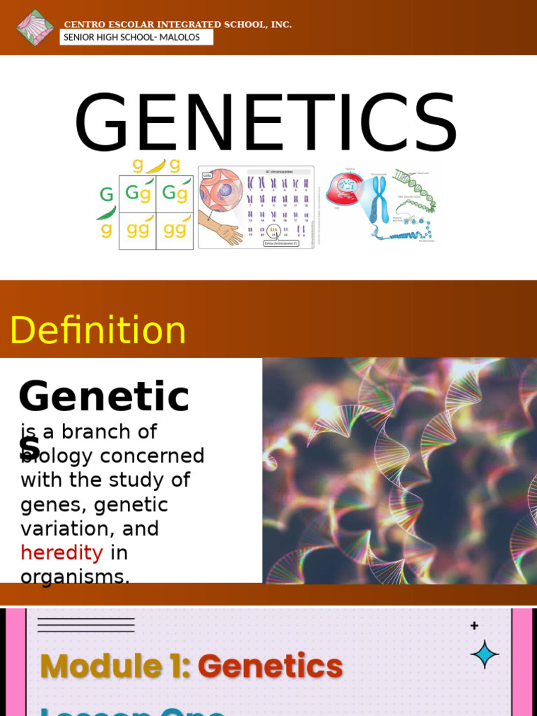 GB2 - Module 1 Genetics | PDF