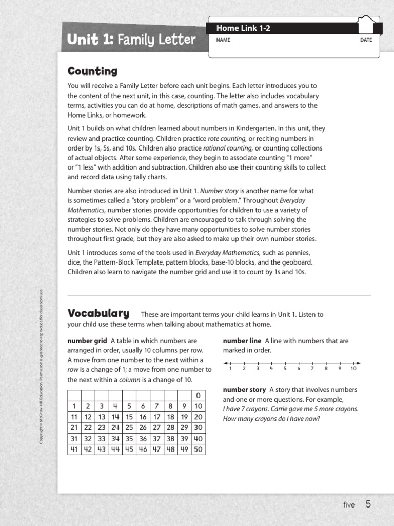 Home Link 1.2 | PDF