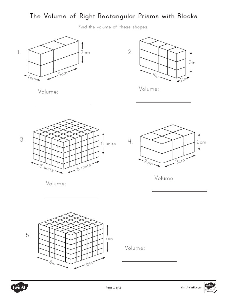 Rectangular Prisms Shown | PDF