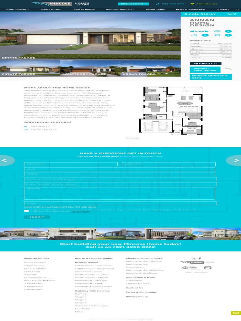 4 Bedroom Home Design Single Storey House Plan - Annan | PDF 4 Bedroom Home Design Single Storey House Plan - Annan | PDF