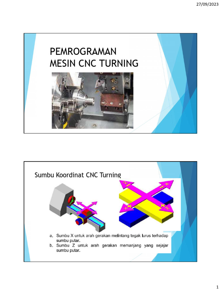 PEMROGRAMAN CNC BUBUT | PDF
