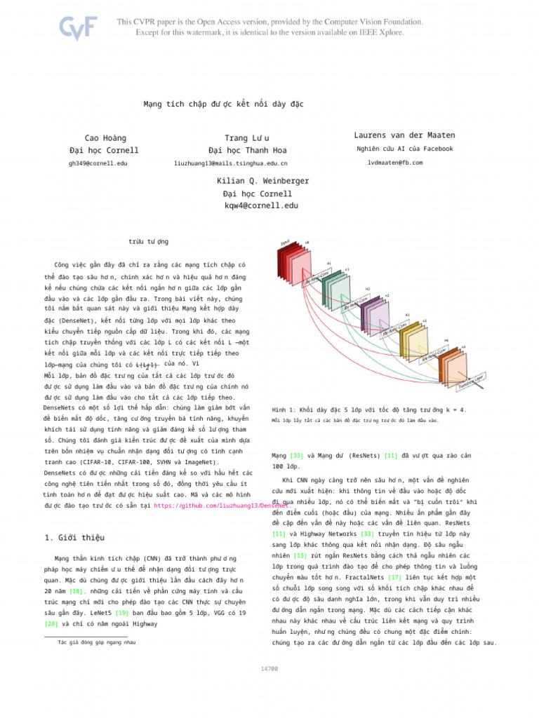 Huang Densely Connected Convolutional CVPR 2017 Paper | PDF