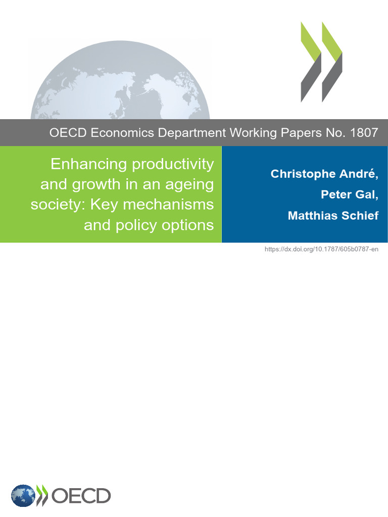 OECD 2024 Enhancing Productivity and Growth in An Ageing Society | PDF