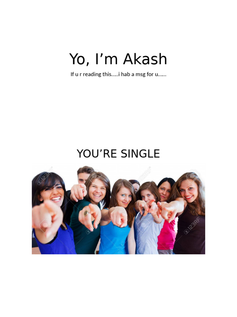 Yo, I'm Akash | PDF