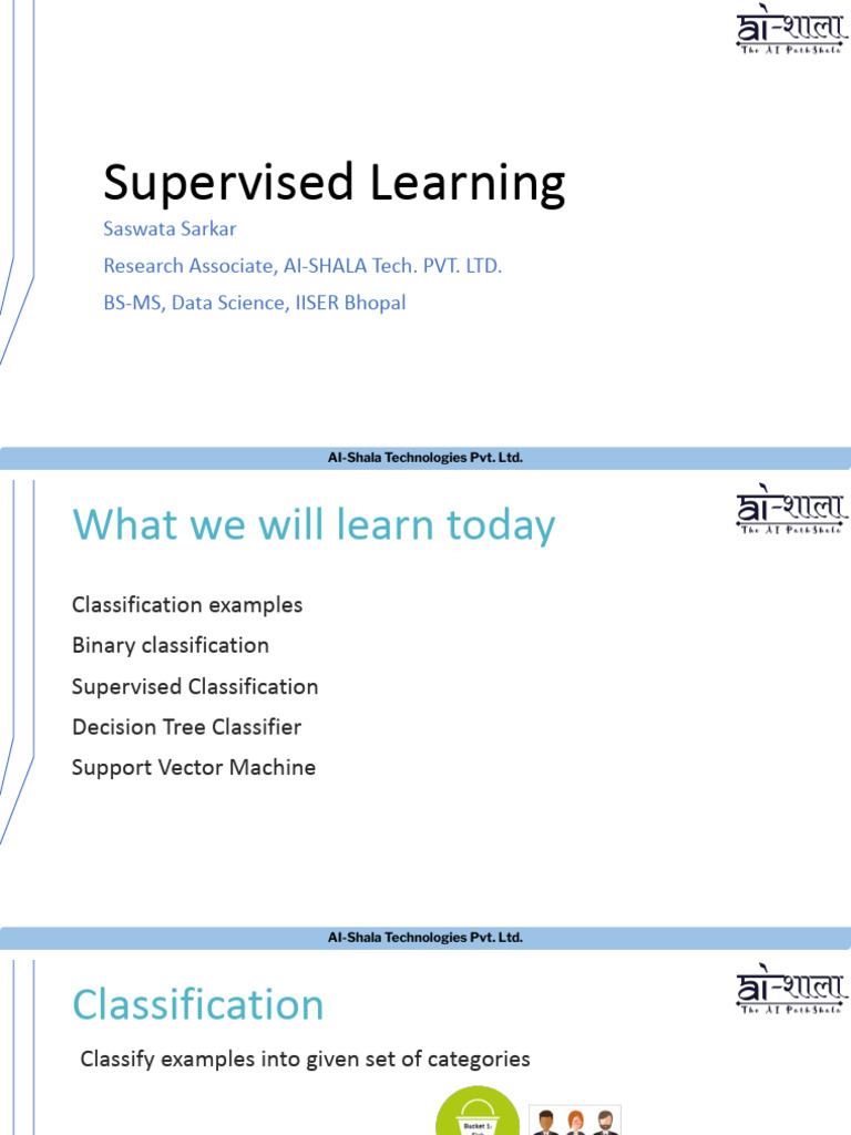 Supervised Learning | PDF