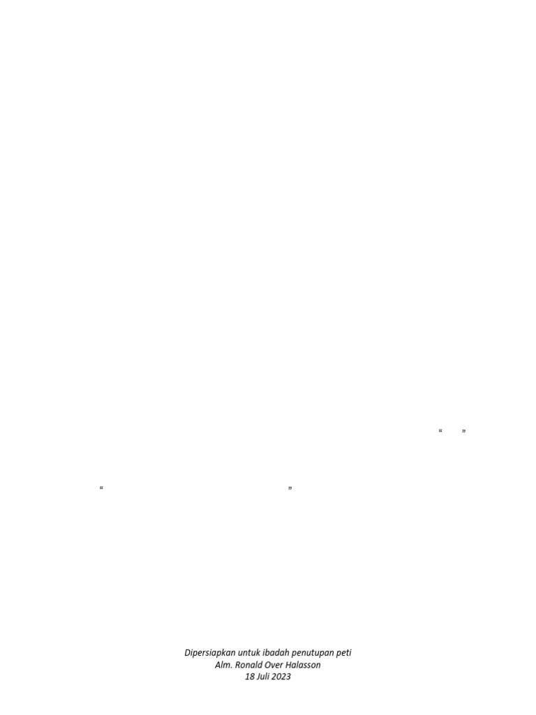 Aku Akan Berkabung Sampai Aku Mati | PDF