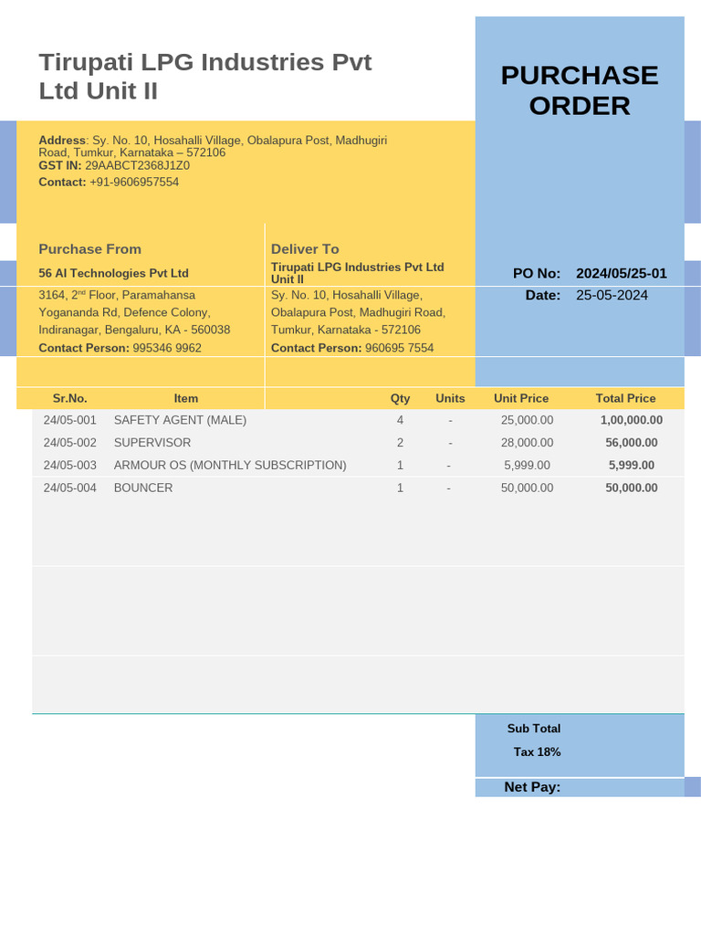 Purchase Order - 2 | PDF
