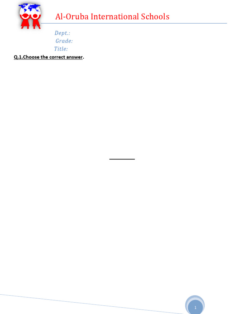 G6 - 3rd Term Revision Sheet Quiz 2. | PDF