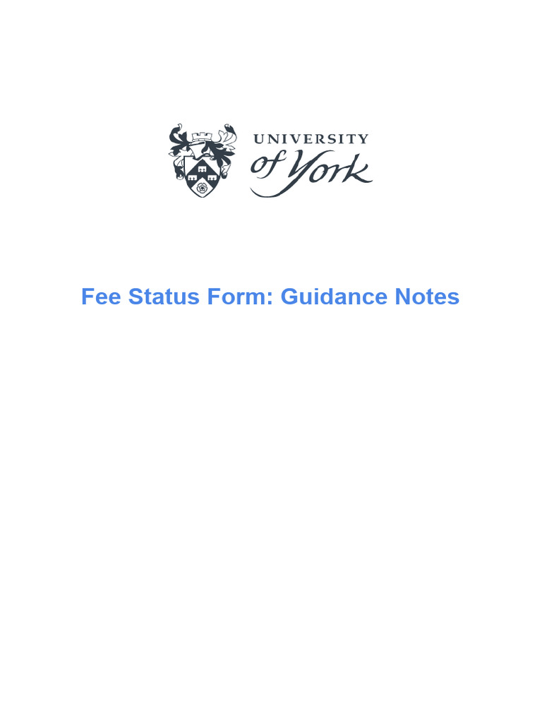 Fee Assessment Form Guidance Notes | PDF
