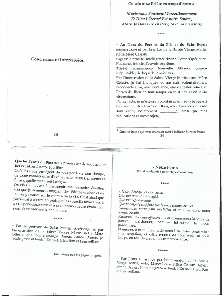 Conclusion Et Intercession | PDF