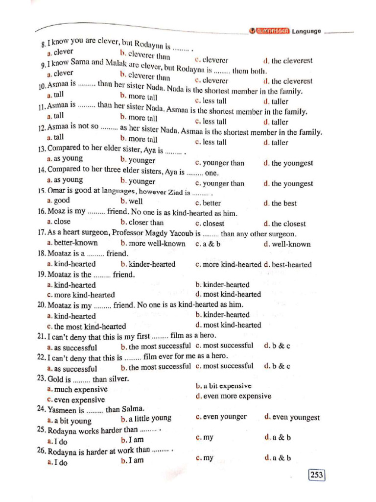 Comparative Exercise | PDF