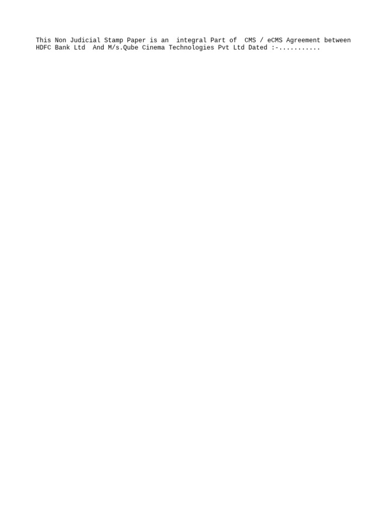 Wordings To Be Printed On The Rs.600 Stamp Papers | PDF