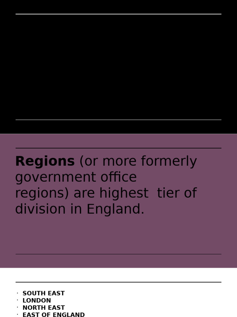 Subdivisions of England | PDF