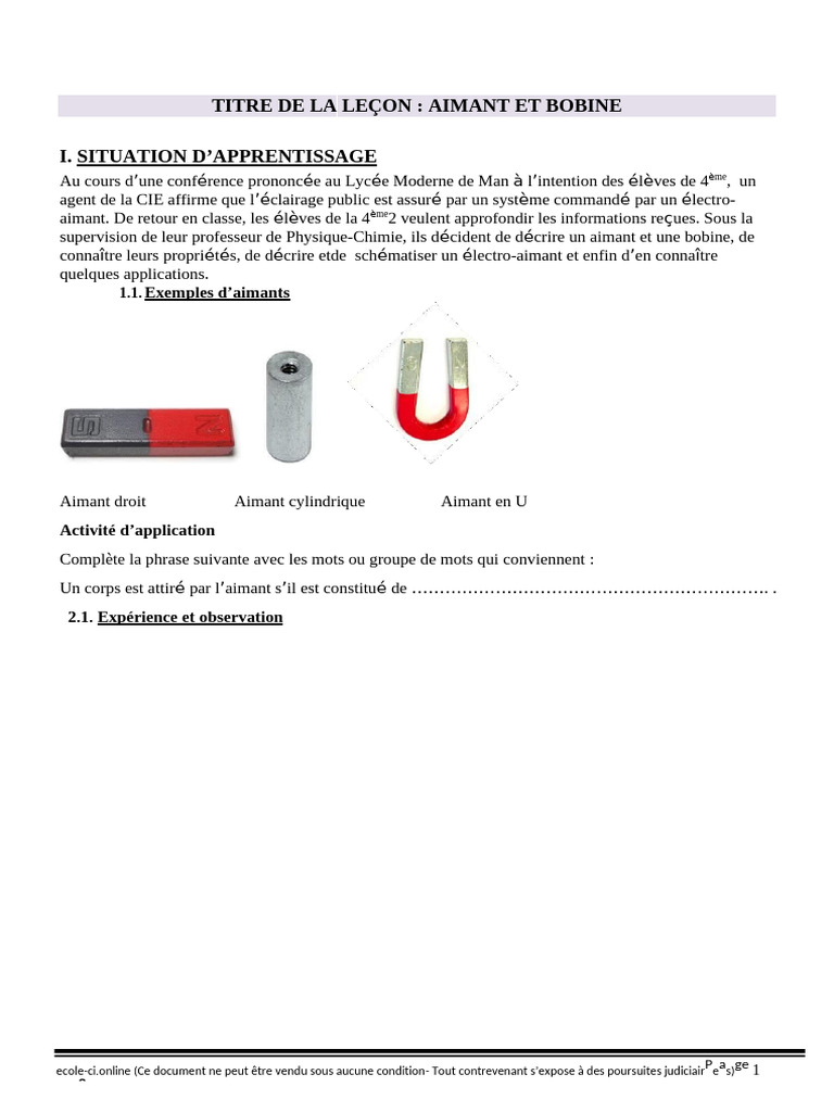 Bobine Et Aiment | PDF