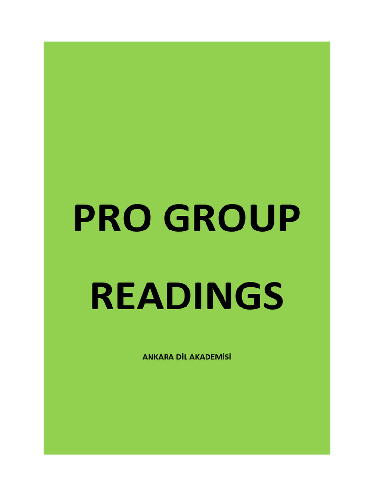 REVISED PRO READINGS | PDF