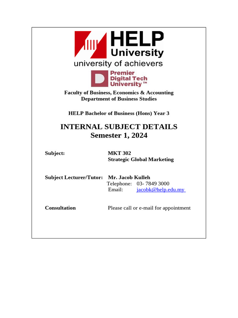 Isd MKT302 | PDF