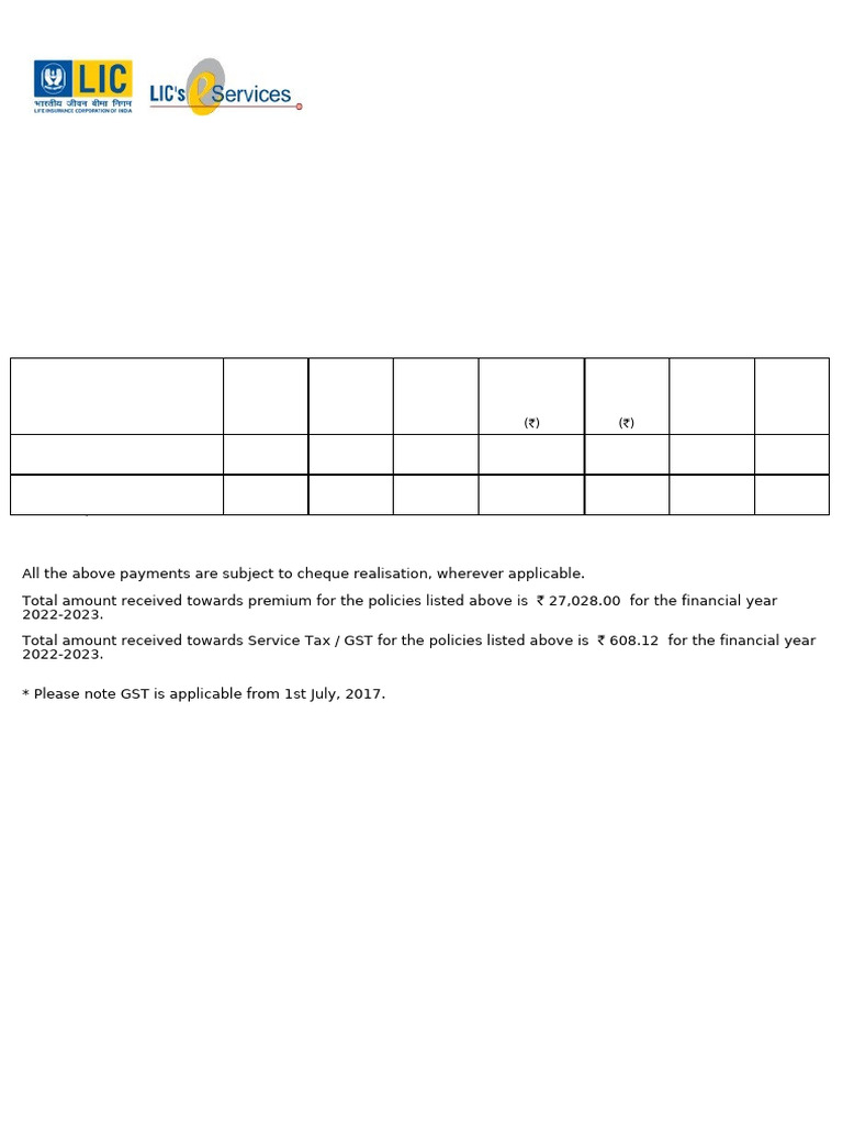 PremiumPaidStatement 2022-2023 (1) | PDF