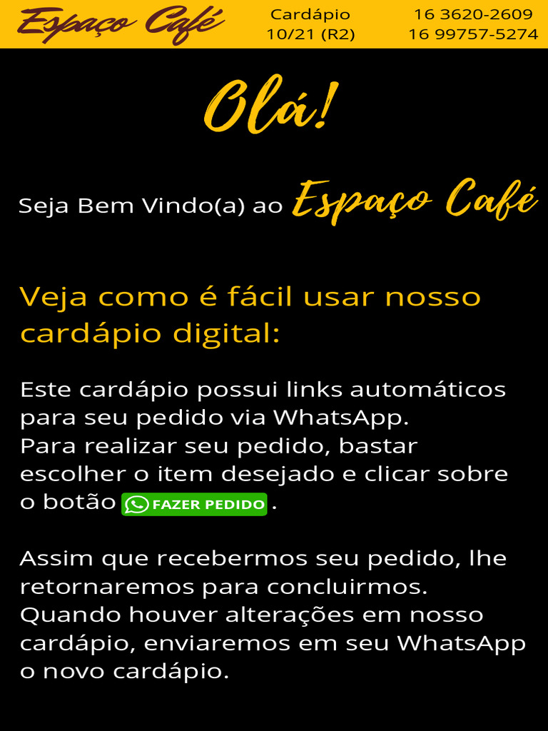 Cardápio Espaço Café (Outubro de 2021) - R2 | PDF