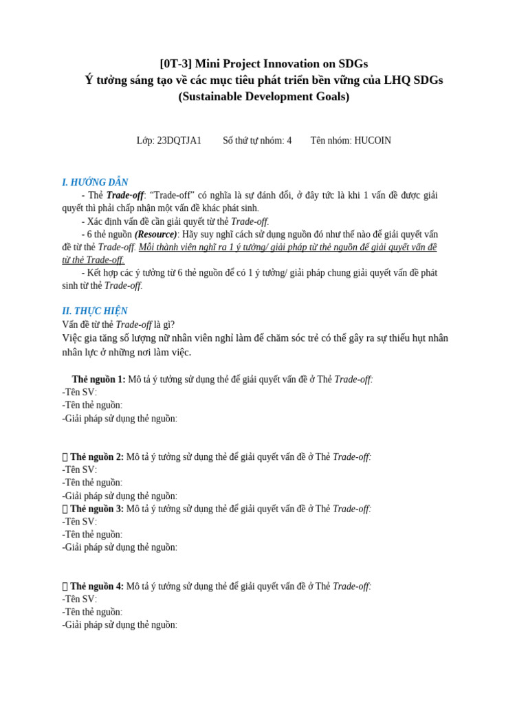 (0T-3) Mini Project Innovation On SDGs | PDF