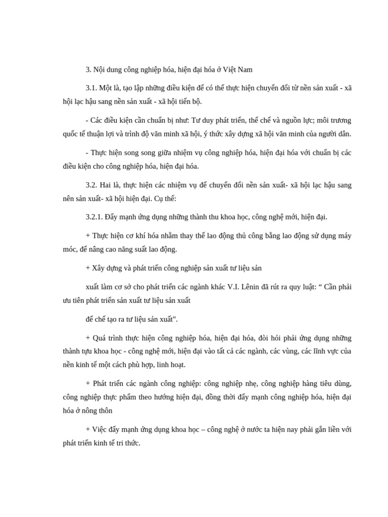 N I Dung CNH - HĐH | PDF