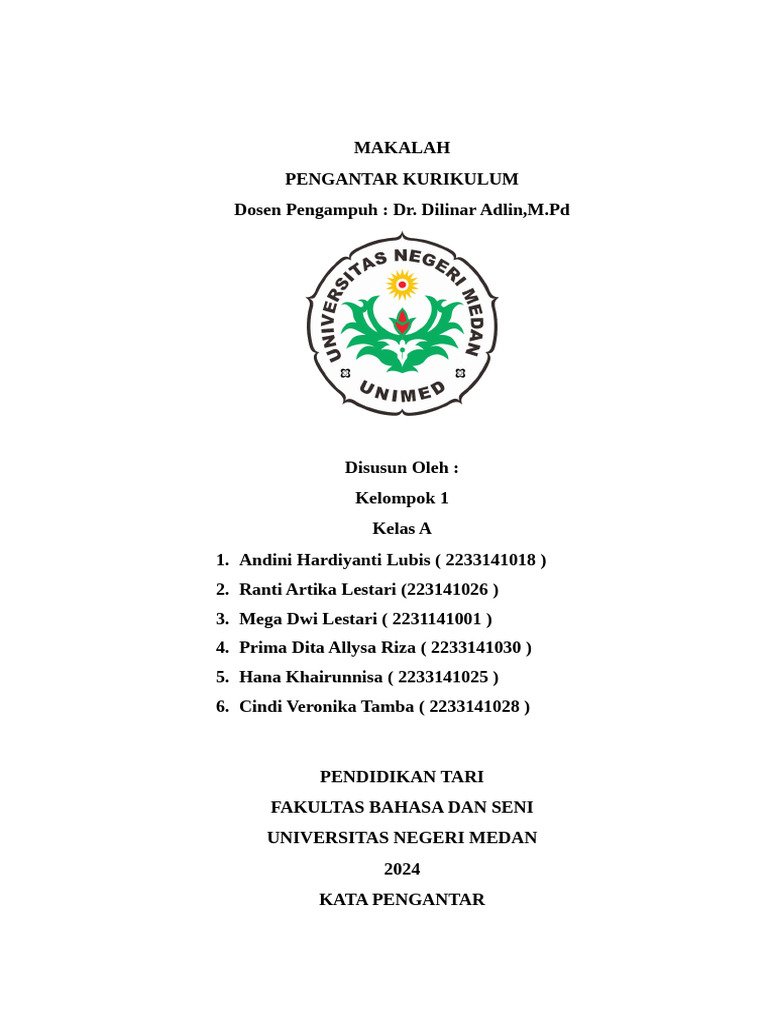 Makalah Telaah Kurikulum Kel 1 - Salin | PDF