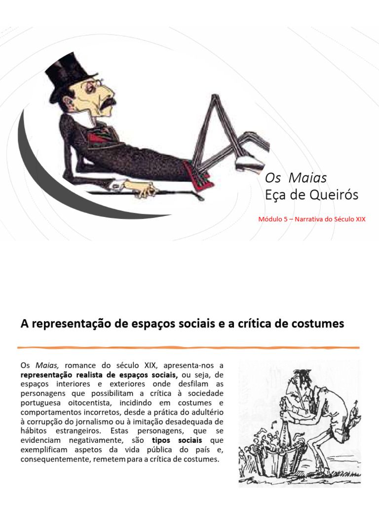 4 Os Maias de Eça de Queirós Crónica de Costumes | PDF
