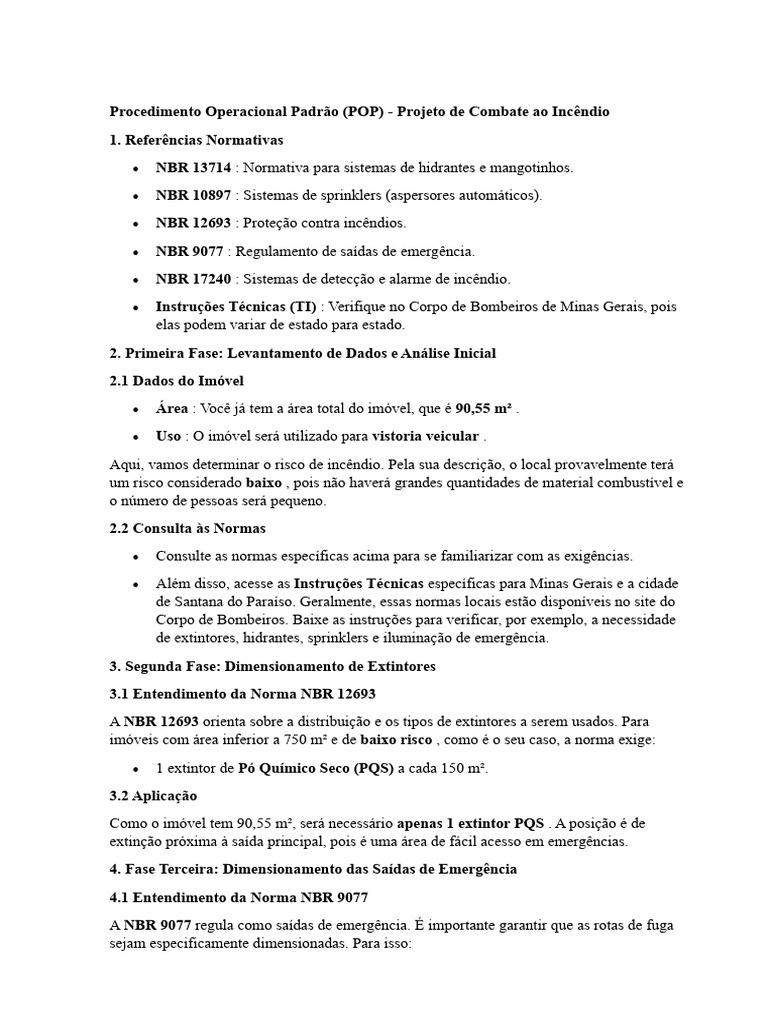 Procedimento Operacional Padrão | PDF