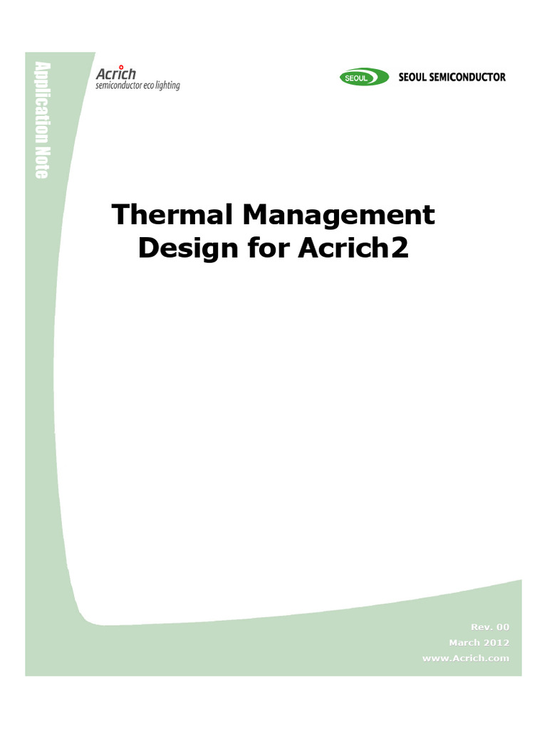 Acrich2 Thermalmanagementguide | PDF