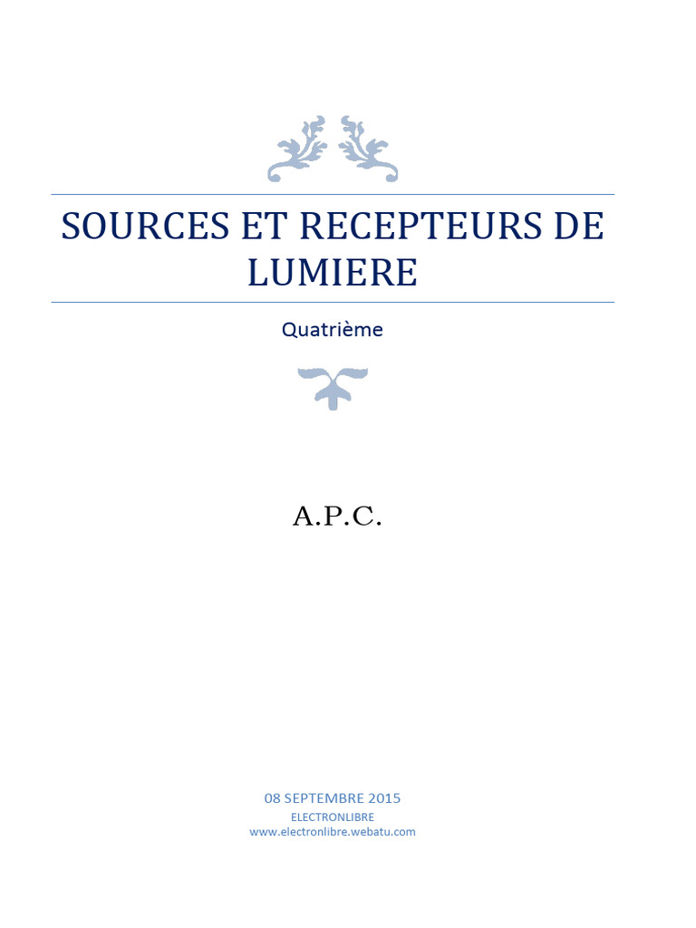 Source de Lumière | PDF