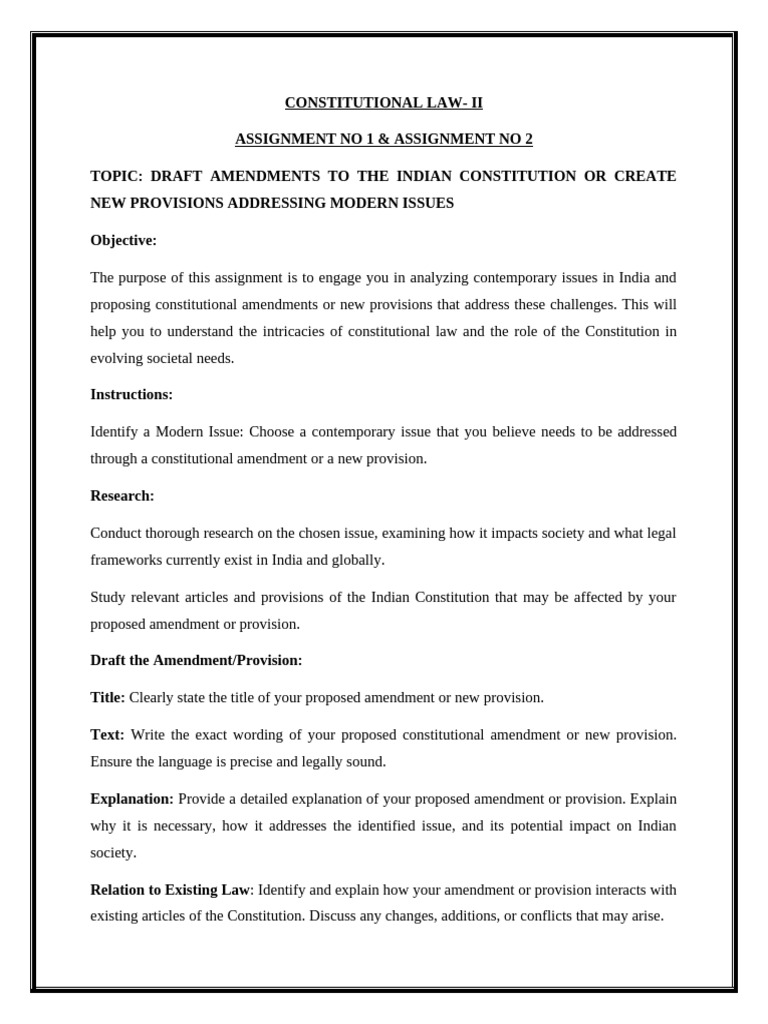 Drafting Amendments for Modern Issues | PDF | Constitutional Amendment ...