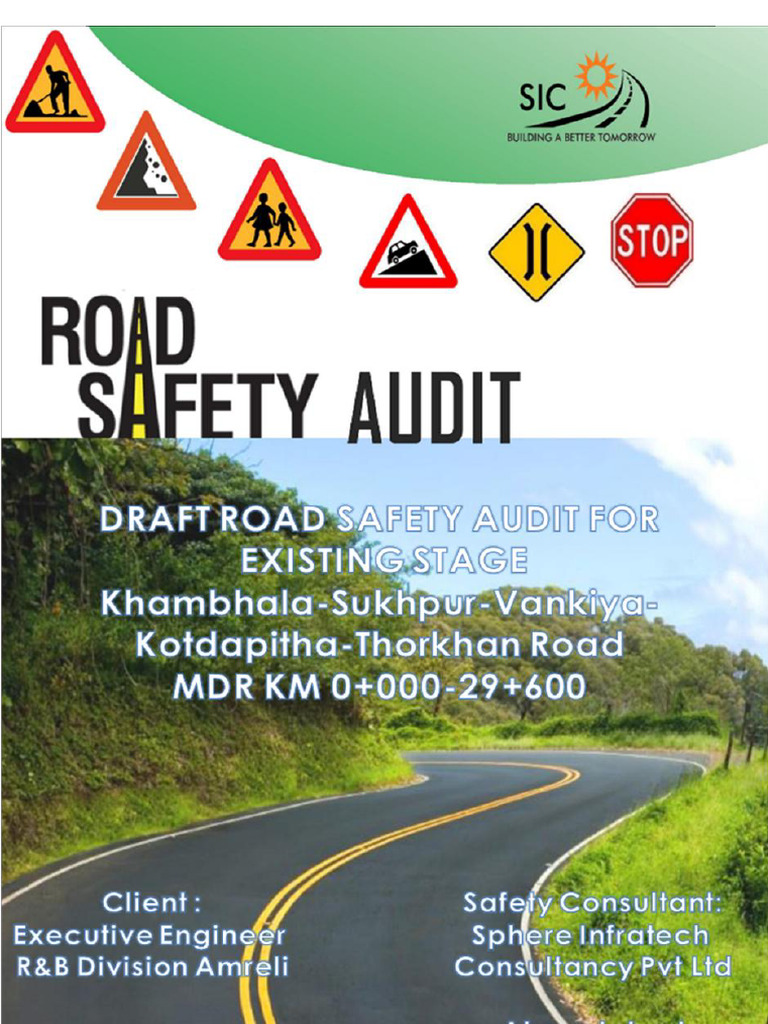 RSA Report - Khambhala - Thorkhan - Existing Stage | PDF | Road Traffic ...