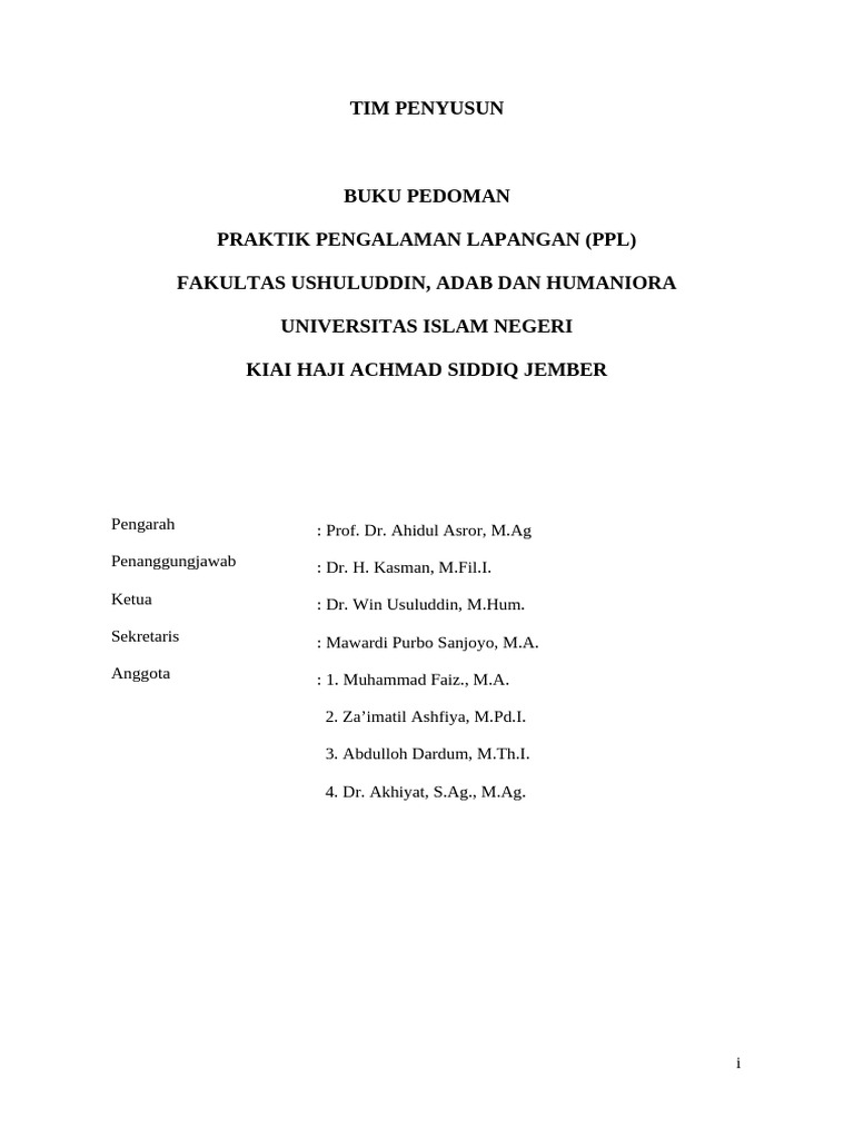 Buku Pedoman PPL 2024 | PDF