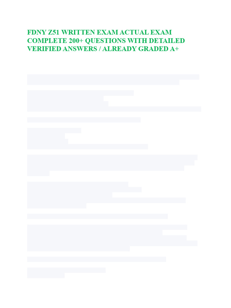 FDNY Z51 Exam Study Guide | PDF | Pump | Mechanical Engineering