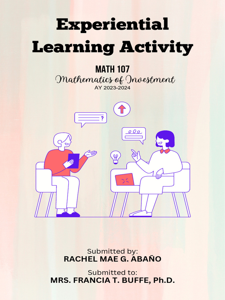 Experiential Learning Activity 20240528 092353 0000 | PDF