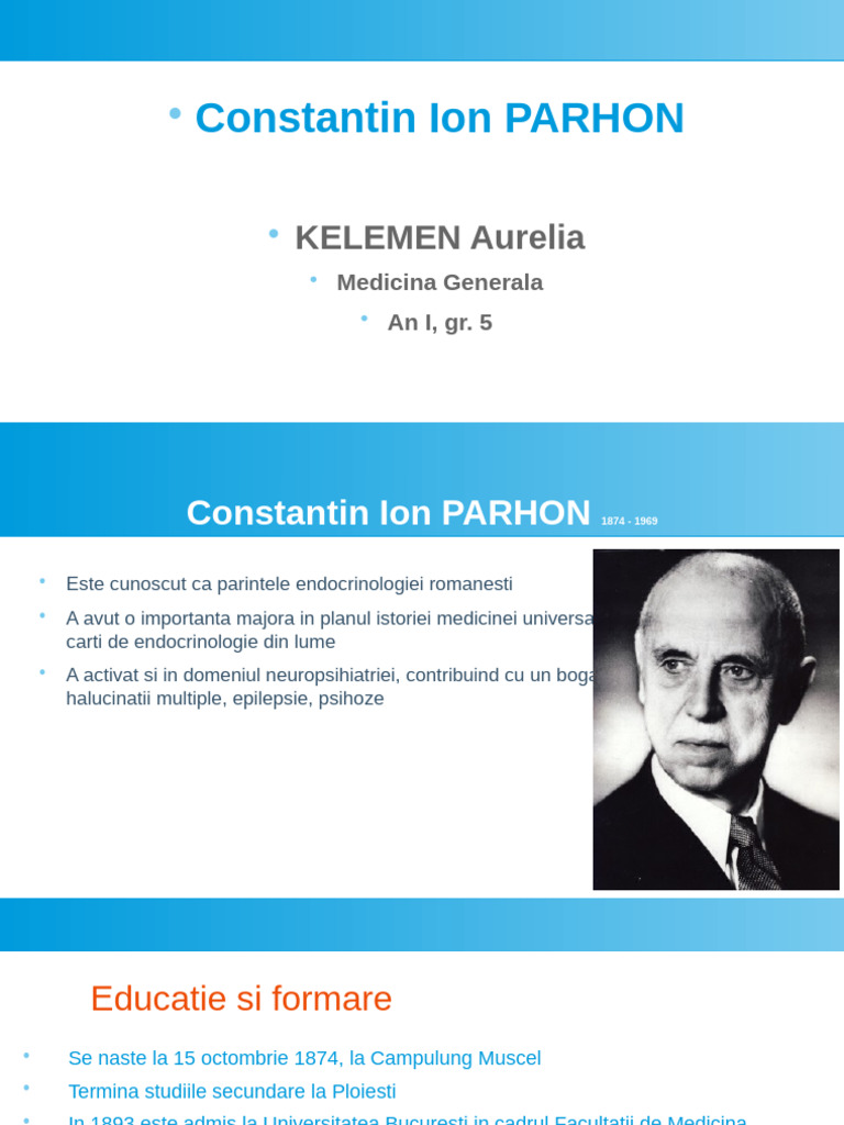 Constantin Ion Parhon | PDF