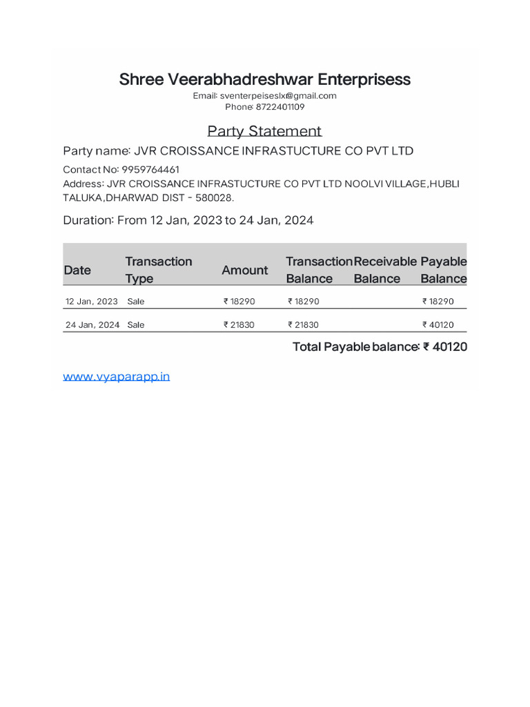 Party Statement | PDF