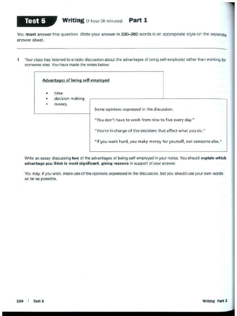Writing Mock Test (July) | PDF
